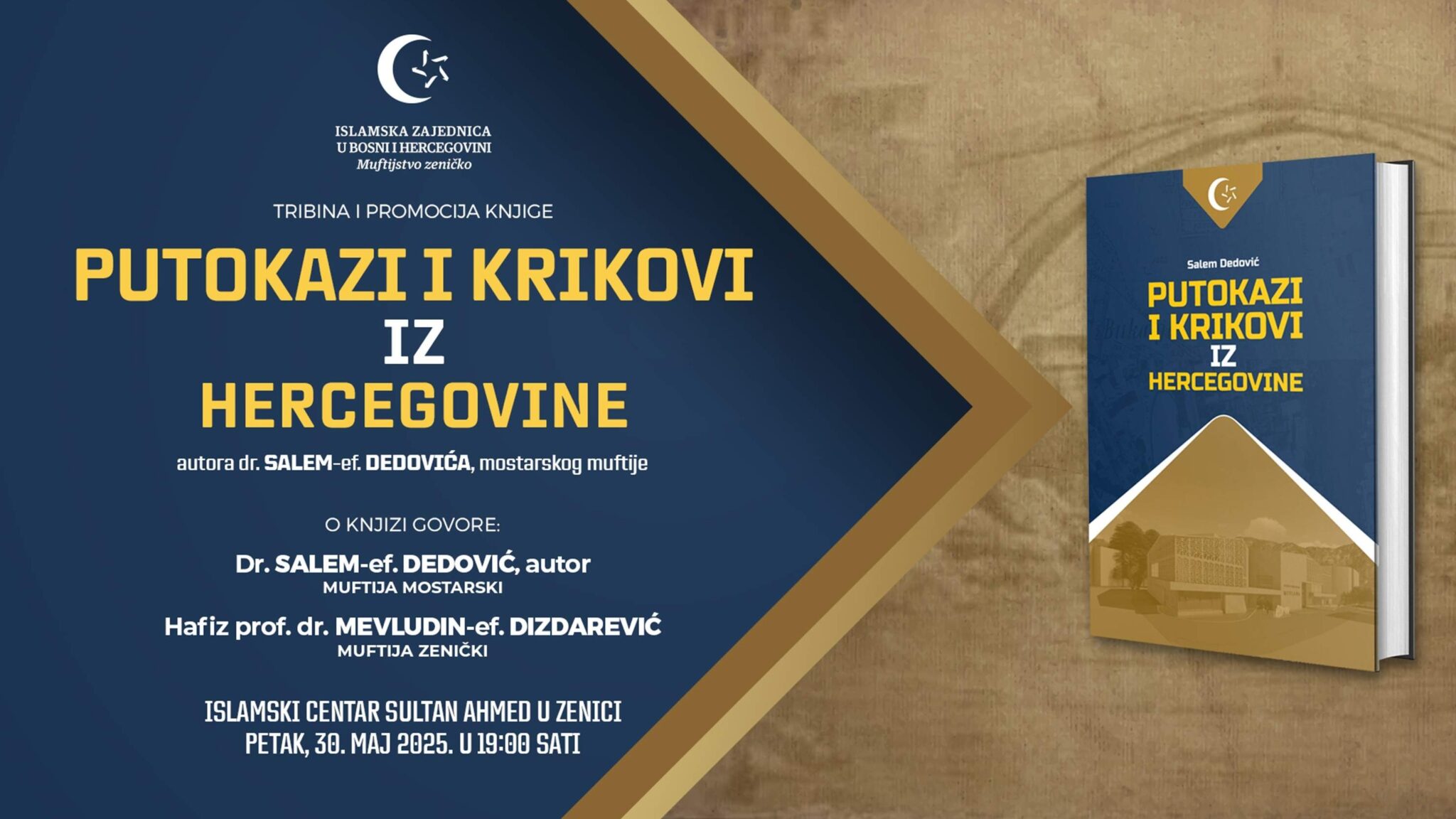 Tribina i promocija knjige muftije dr. Salema Dedovića u Zenici – AKOS